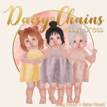 Second Life Marketplace - { Daisy Chains } Robyn Dress - Sky (Unpack Me!)